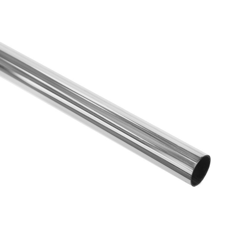 3m Long Chrome Tube Hanging Rails - One Stop Shopfittings